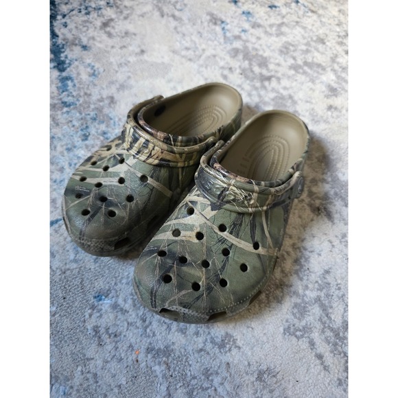CROCS | Shoes | Crocs Youth J3 Camo Camouflage Slip On Shoes Outdoor ...